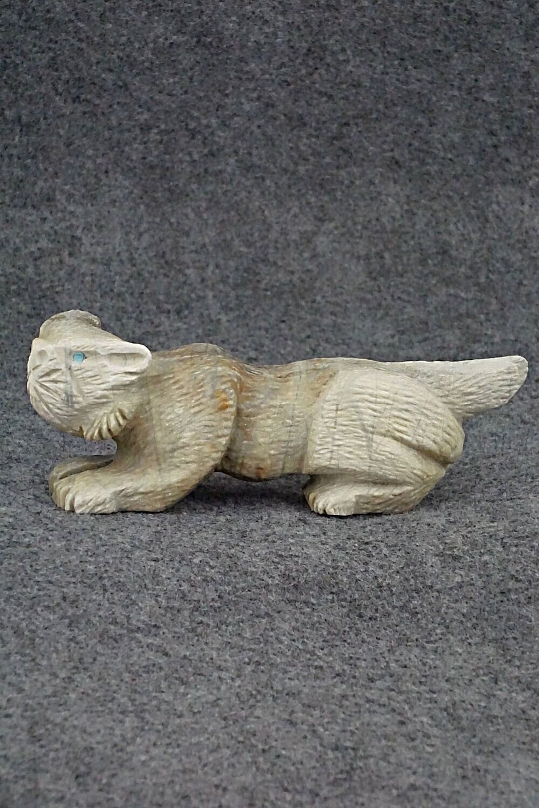 Bobcat Zuni Fetish Carving Tony Mackel - Etsy