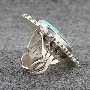 Turquoise & Sterling Silver Ring Tom Lewis Size 9.75 - Etsy