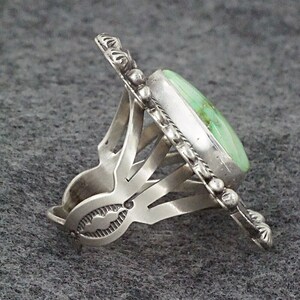 Turquoise & Sterling Silver Ring Tom Lewis Size 9.5 - Etsy