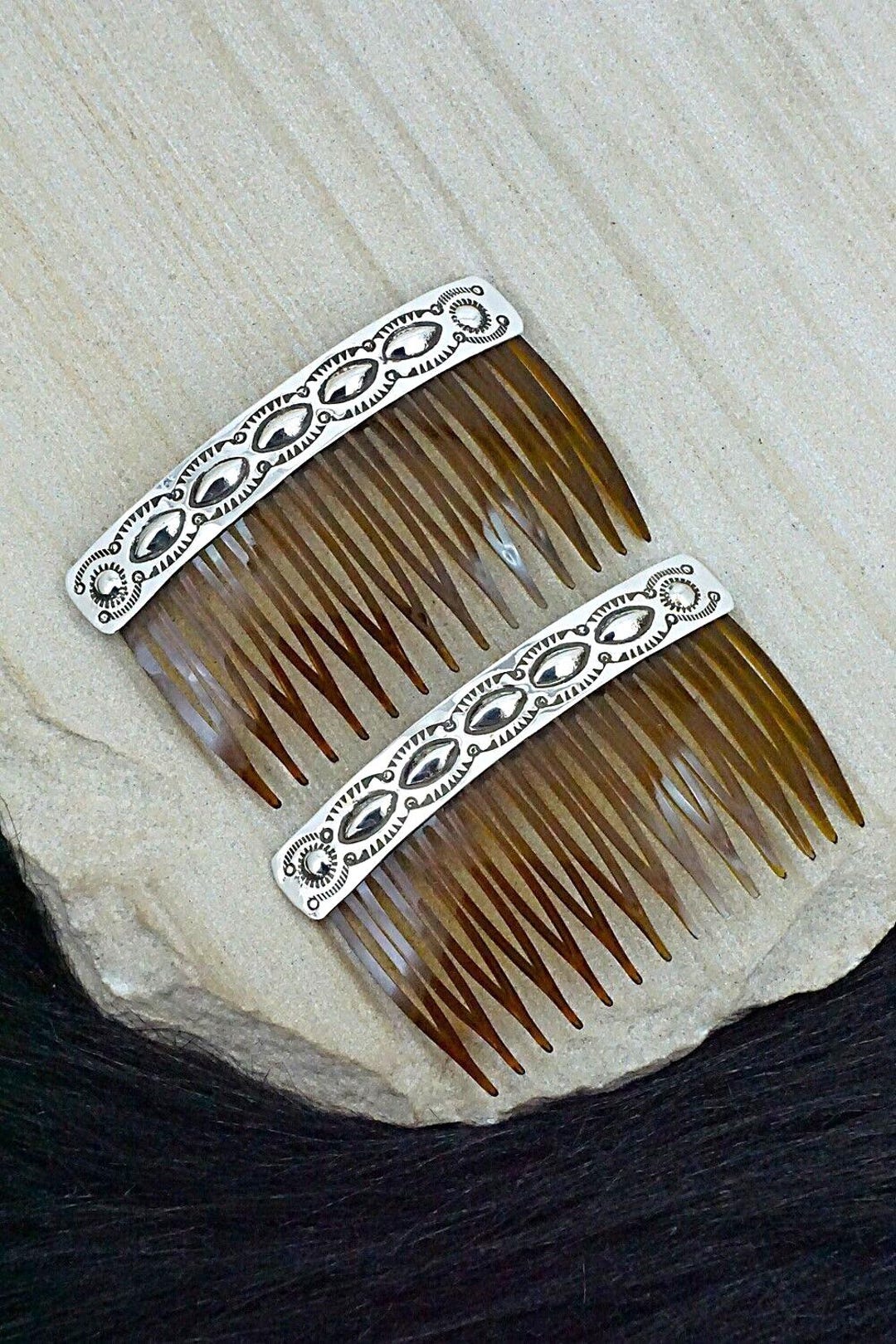 Sterling Silver Hair Combs Jennie Blackgoat - Etsy
