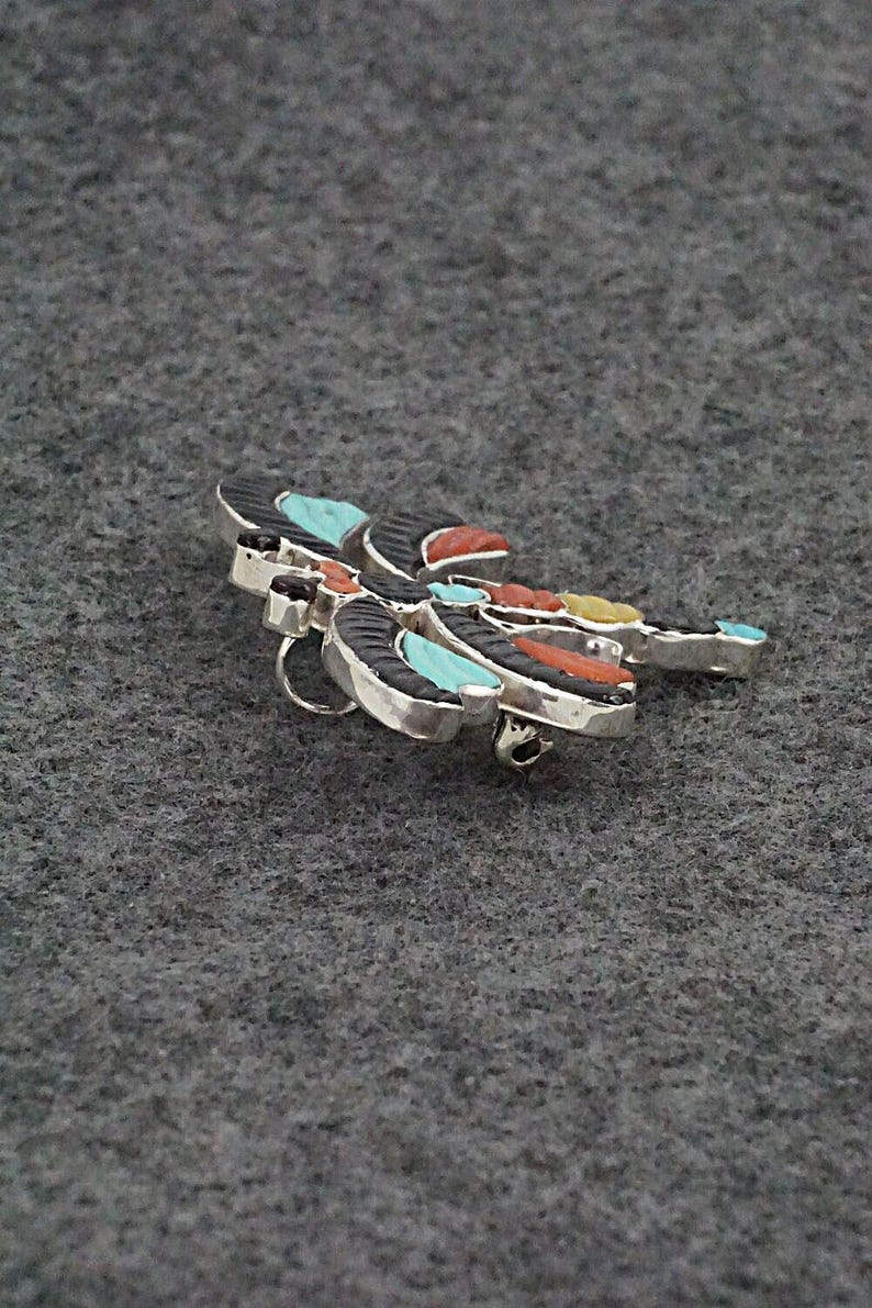 Multi-stone and Sterling Silver Pendant/pin - Tamera Pinto - Etsy