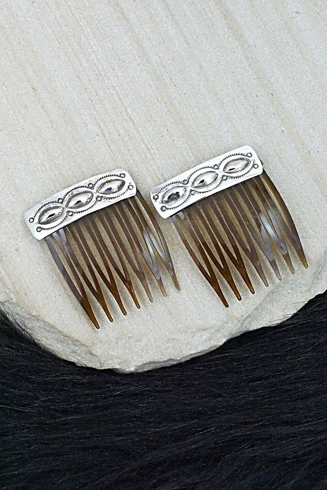 Sterling Silver Hair Combs Jennie Blackgoat - Etsy