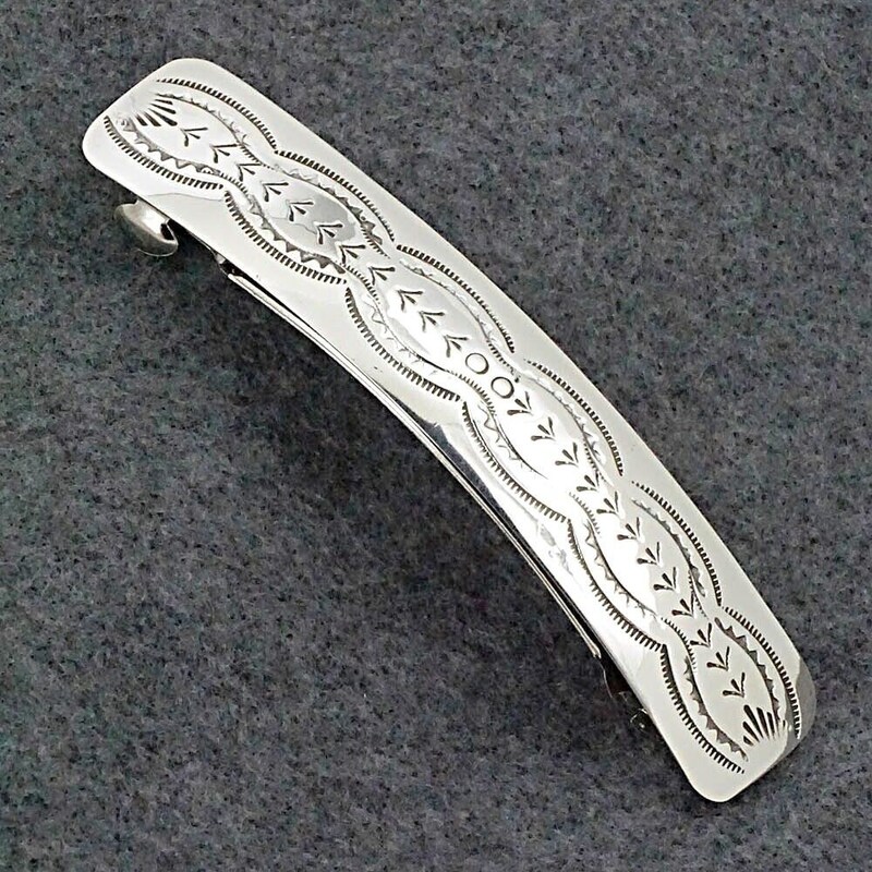 Silver Barrette - Etsy