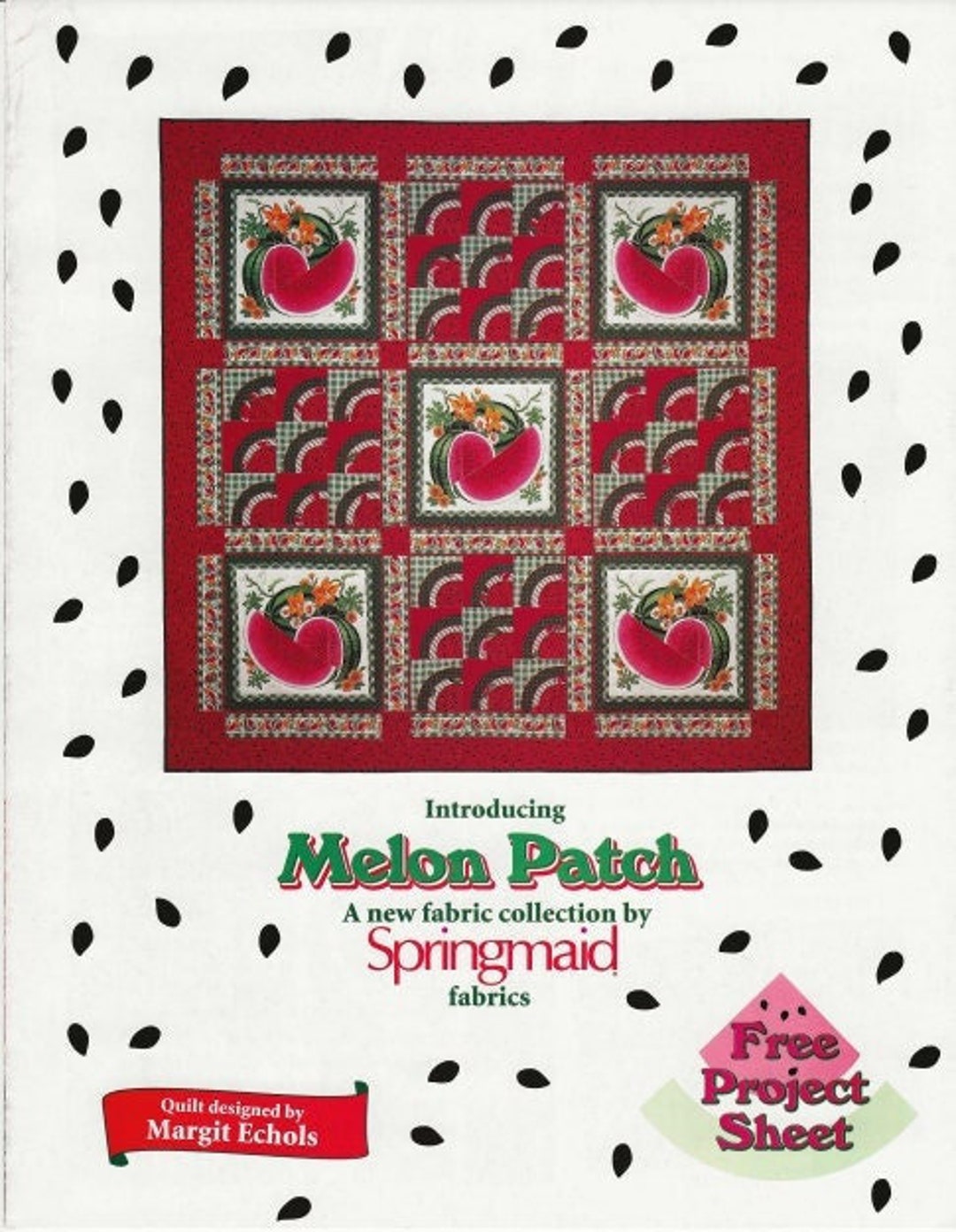 Watermelon Quilt Pattern From Springmaid Fabrics - Etsy