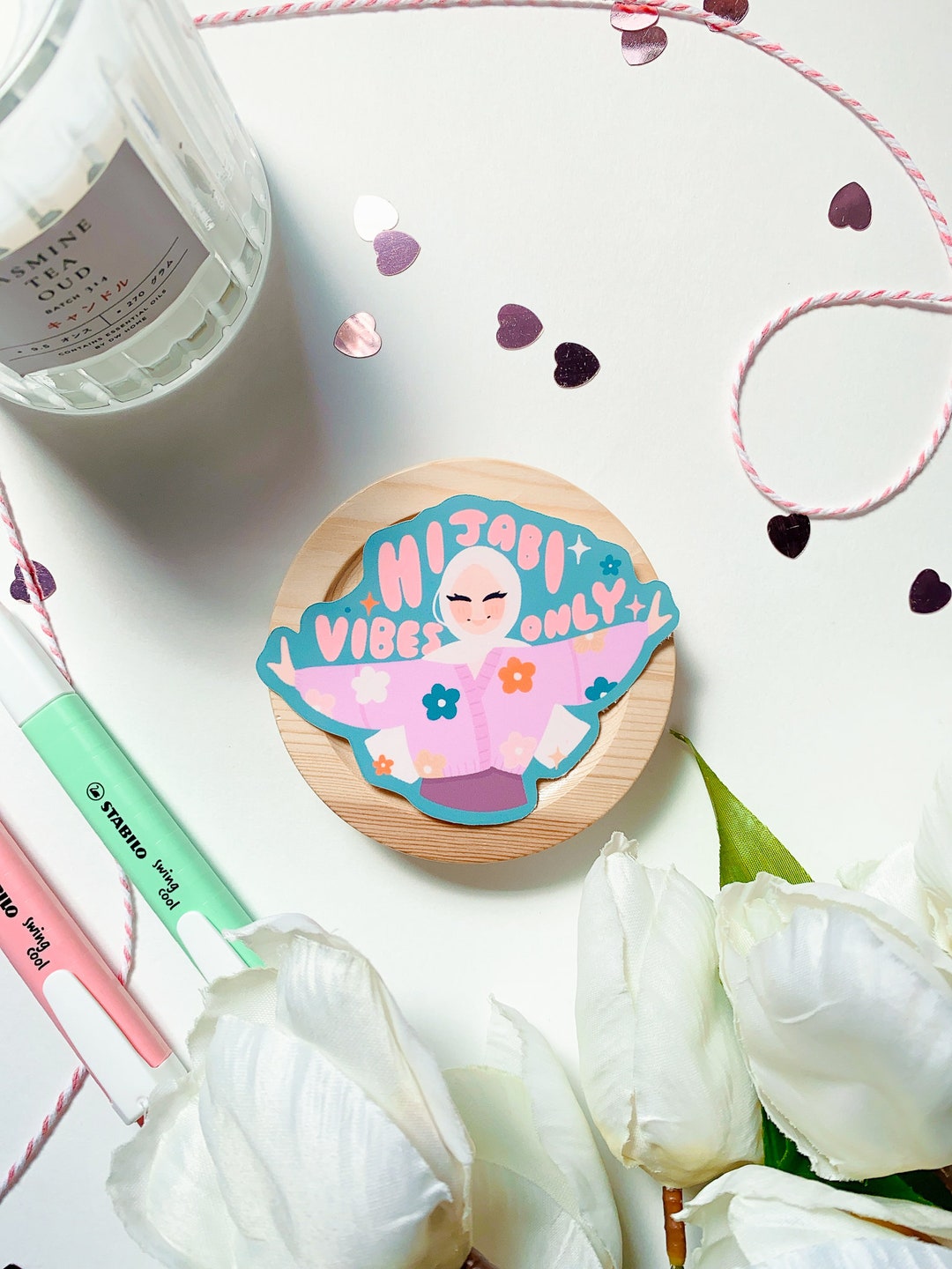 Hijabi Muslim Cute Hijabi Stickers - Hijabi Vibes Only - Islamic ...