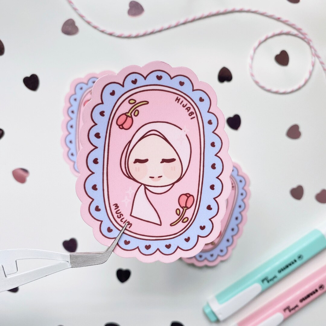 Hijabi Muslim Cute Hijabi Stickers - Islamic Stickers - Cute Hijabi ...
