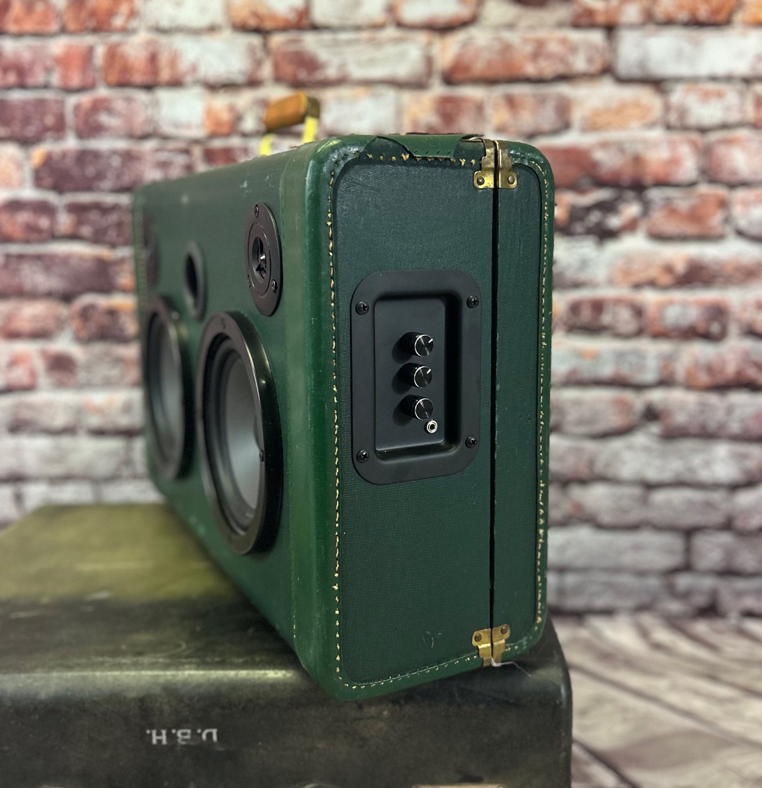 Bluetooth Boombox Speakers Vintage Suitcase - Etsy