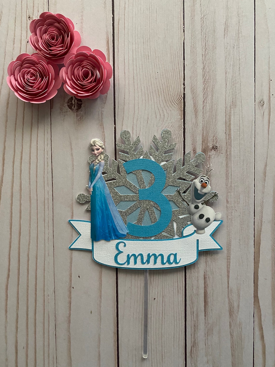 Frozen Cake Topper Elsa Cake Topper Frozen Birthday Frozen | Etsy