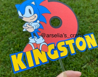 Tails Cake Topper, Sonic Topper, Sonic Theme Birthday Party, Sonic ...