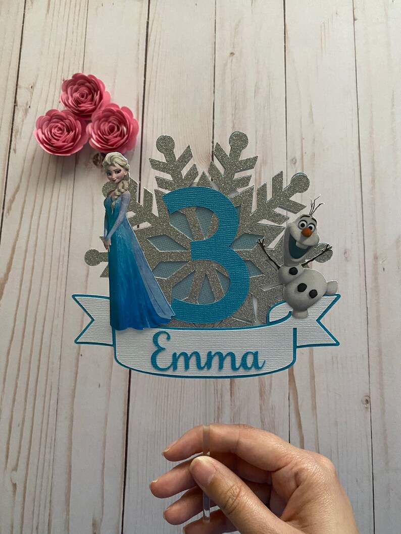 Frozen Cake Topper Elsa Cake Topper Frozen Birthday Frozen | Etsy