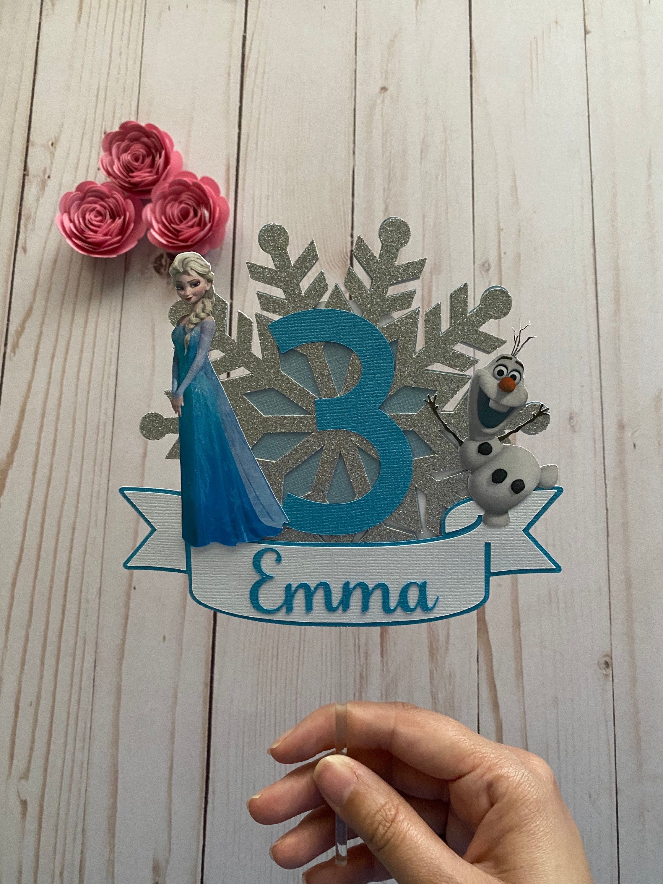 Frozen Cake Topper Elsa Cake Topper Frozen Birthday Frozen - Etsy