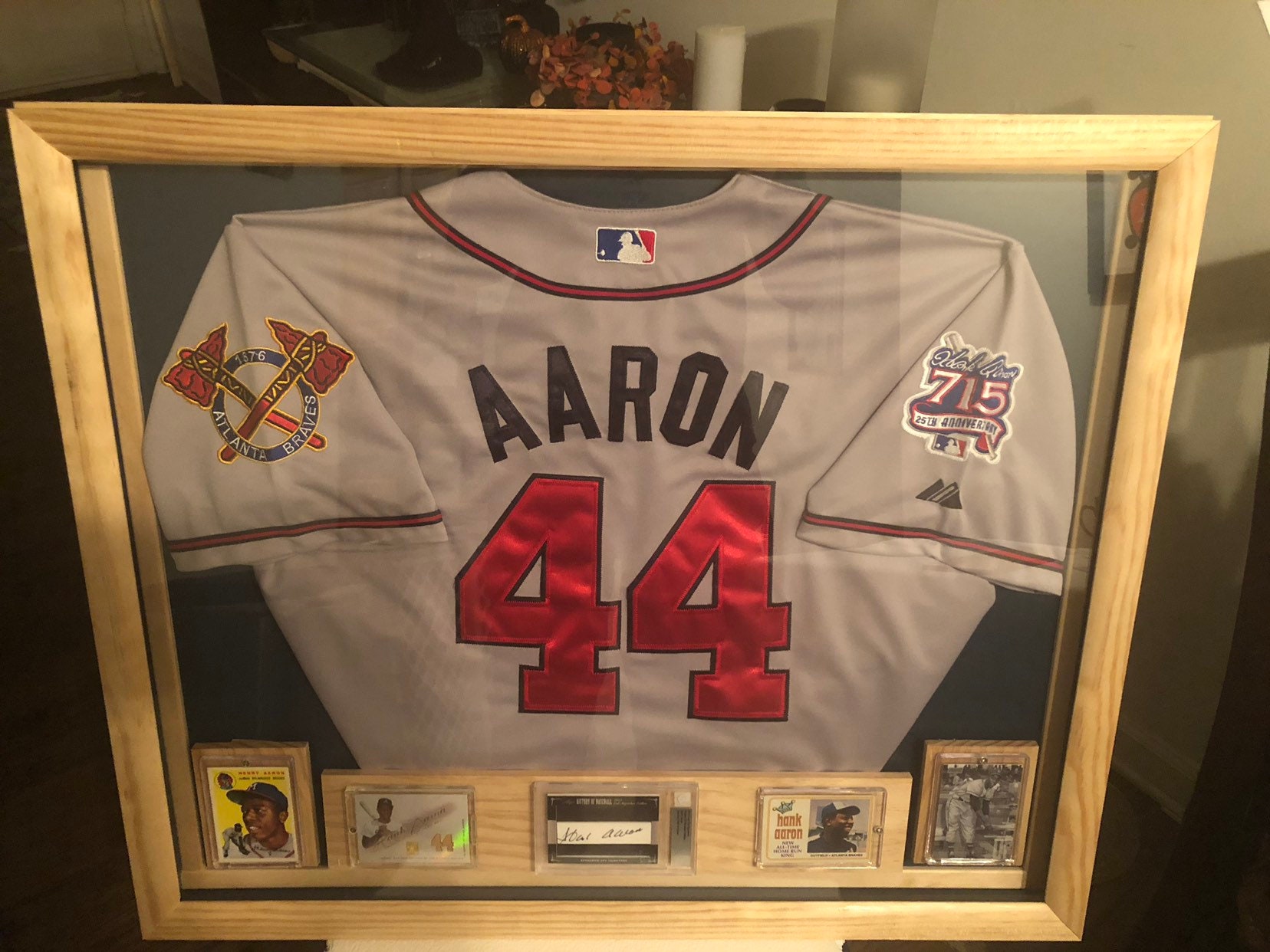 Custom jersey and sports card display shadowbox frame case | Etsy