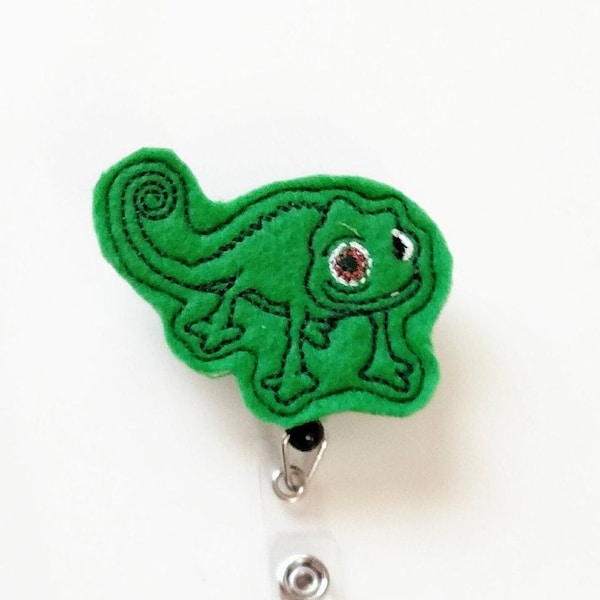 Chameleon Badge Holder - Etsy