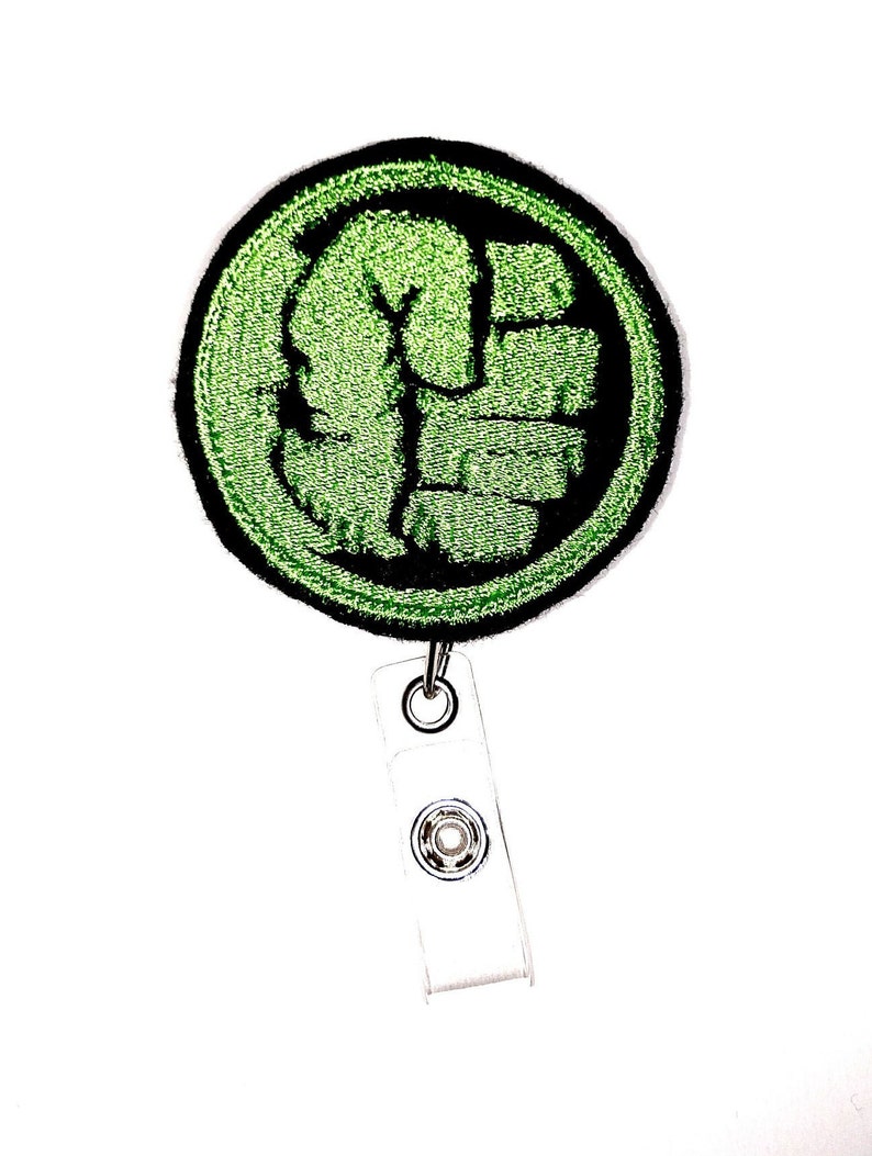 Hulk Badge Holder ID Badge Holder Avenger Badge Reel Badge | Etsy