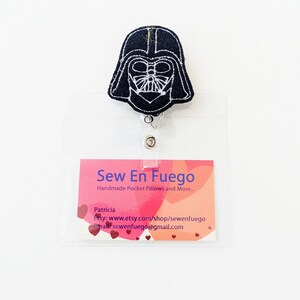 Darth Vader ID Badge Holder Star Wars Villain ID Badge - Etsy