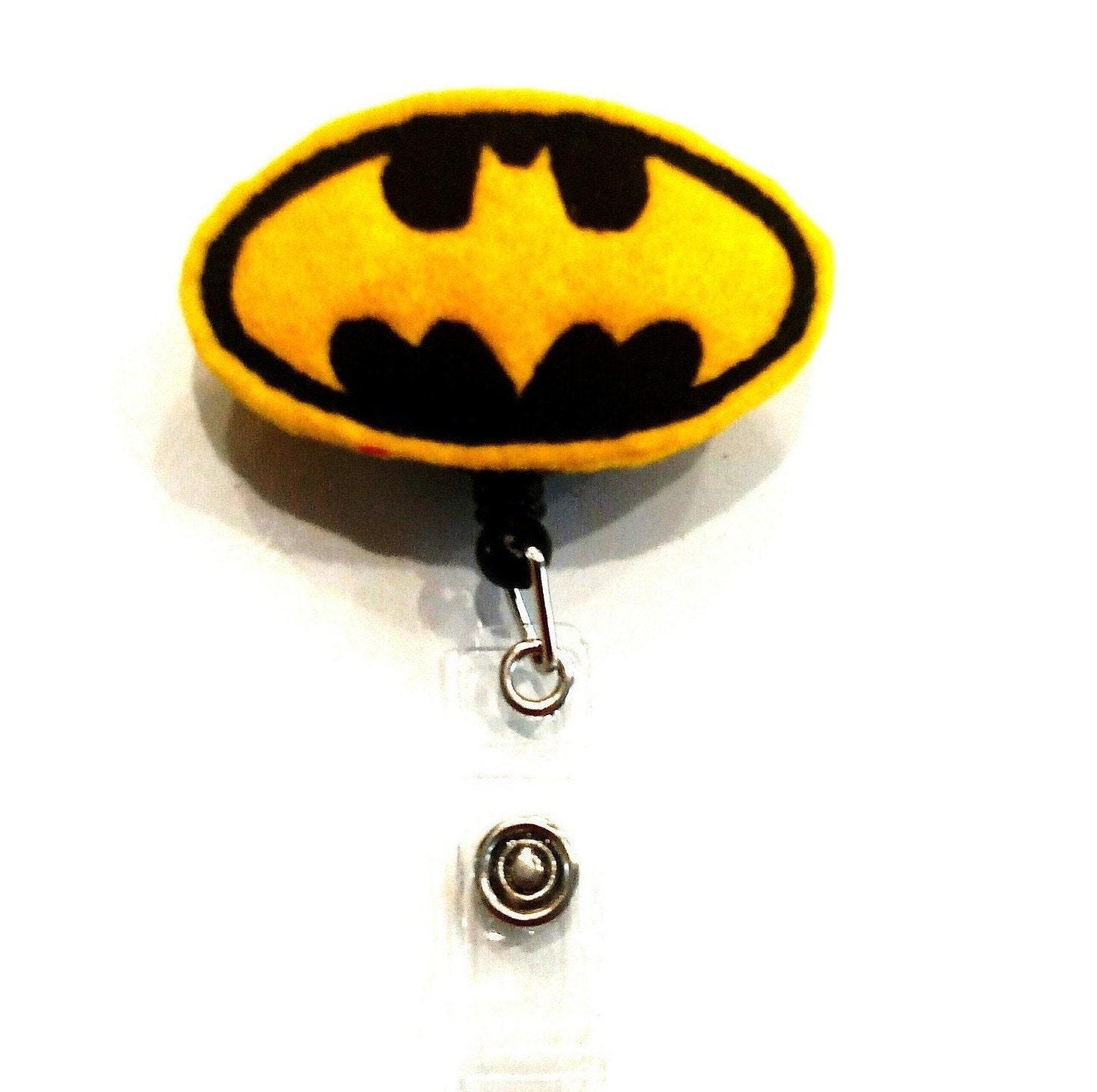 Batman Badge Holder ID Badge Holder Batman Badge Reel Dark | Etsy