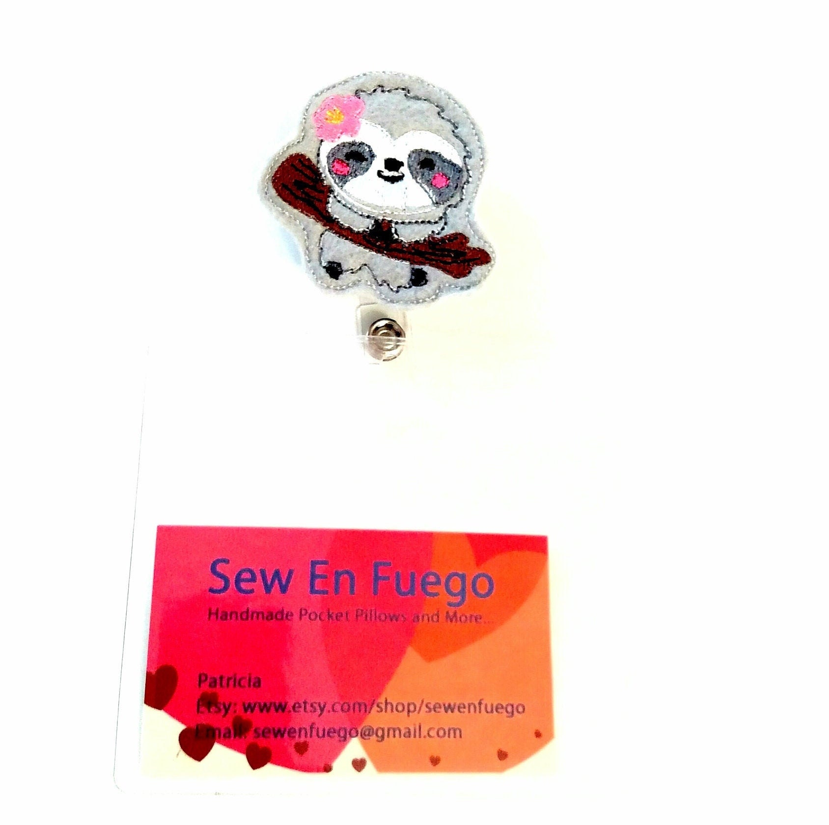 Sloth Badge Holder Baby Sloth ID Badge Holder Animal Badge - Etsy.de