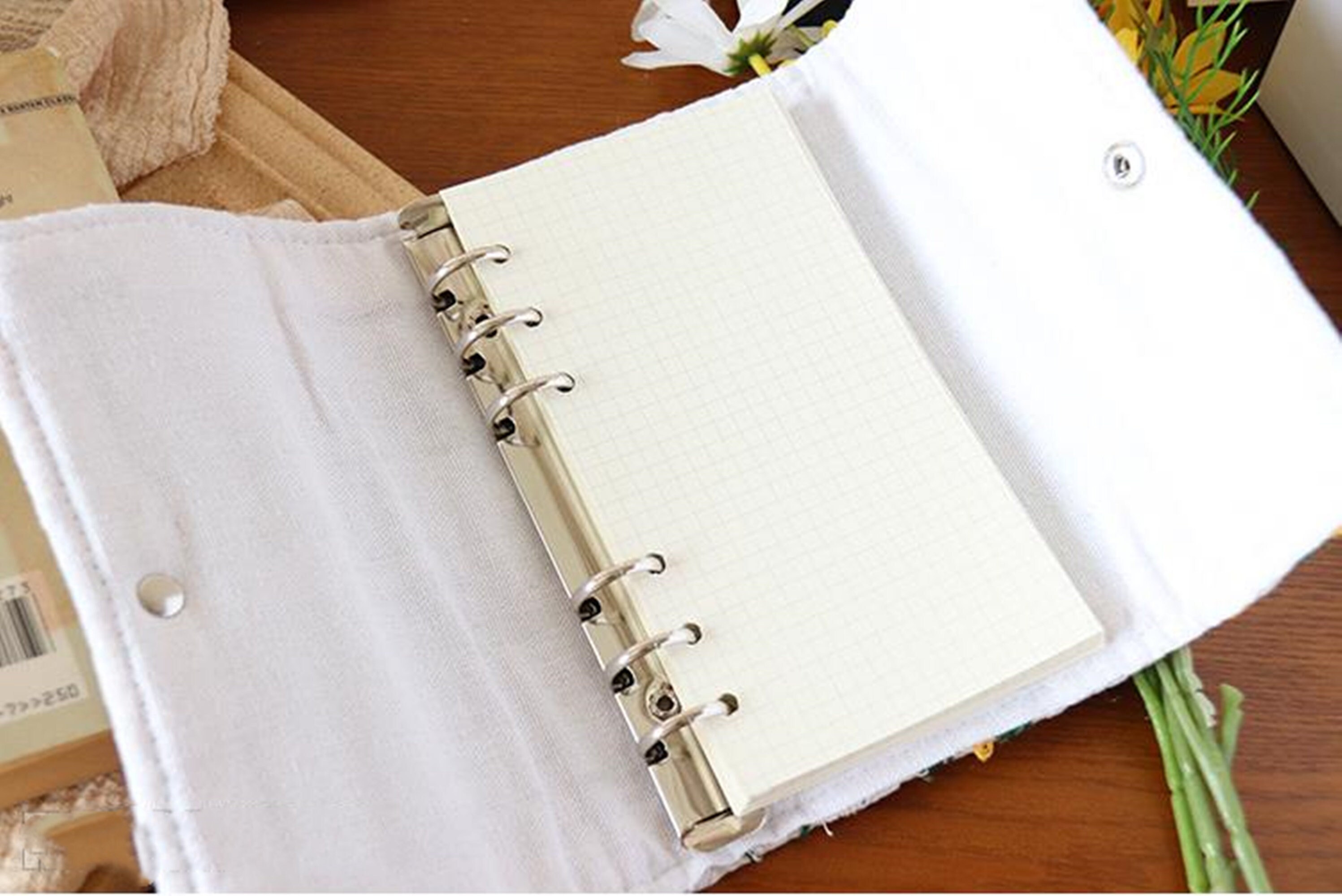 Garden Binder Journal 6 Rings Cloth Cover Planner Agenda - Etsy