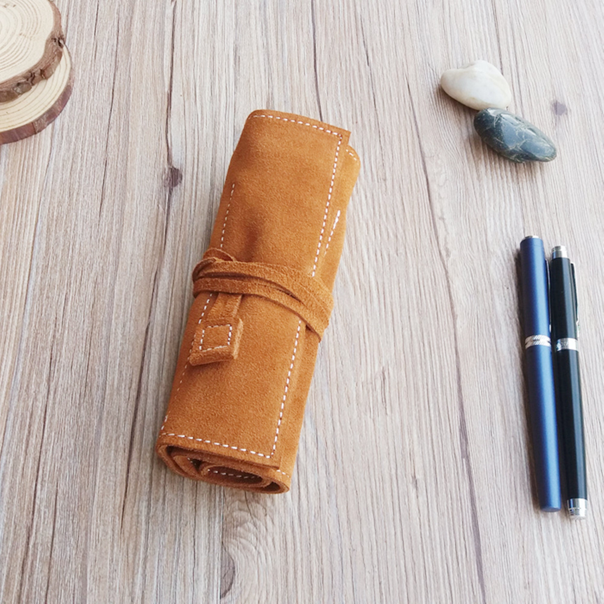 Leather Roll Artist Roll Leather Pencil Roll Leather Pencil - Etsy