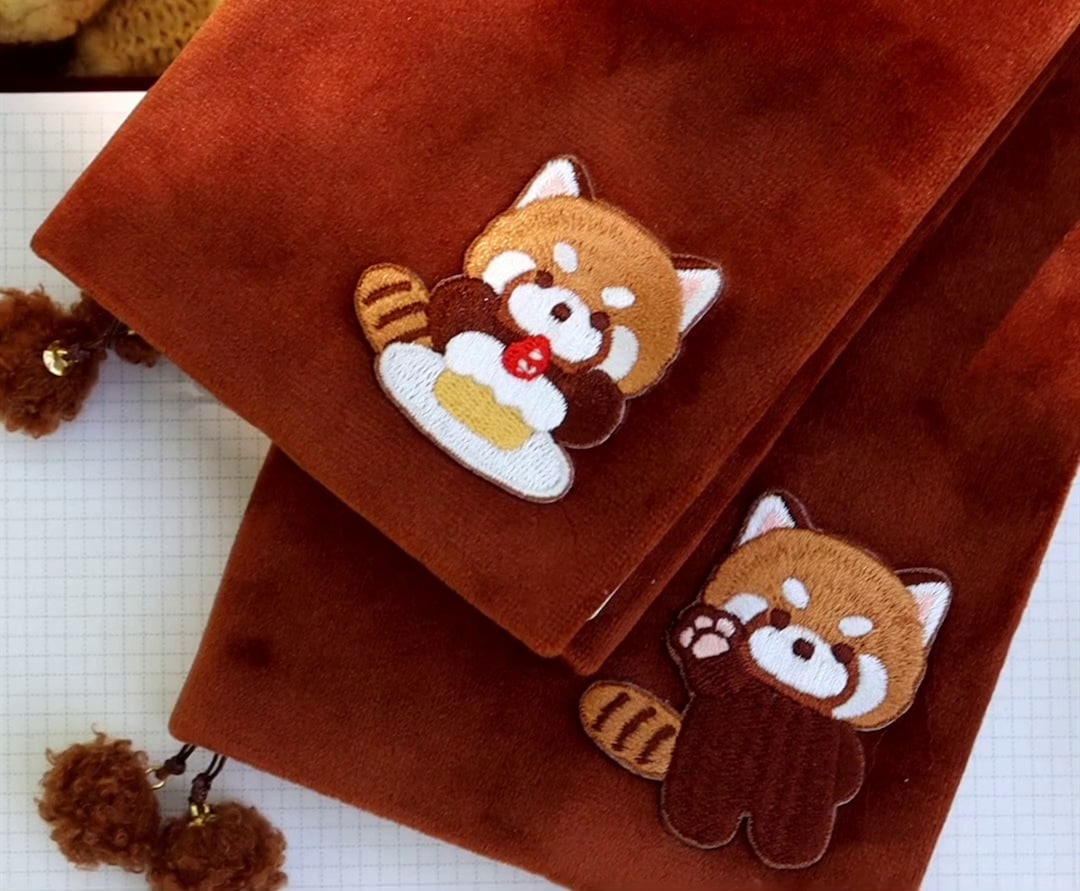 Raccoon Binder Journal Cloth Cover Planner 6 Rings Notebook Agenda ...