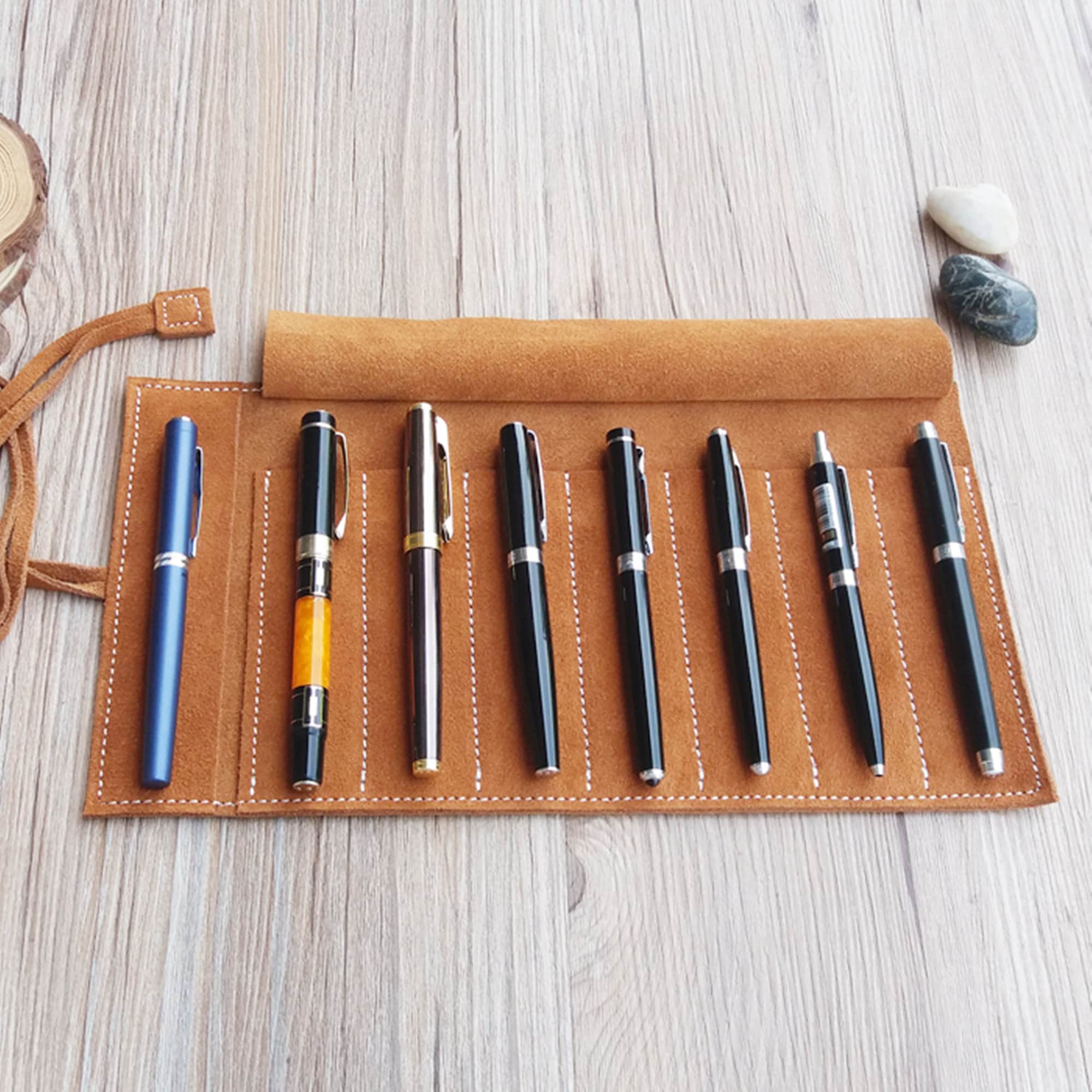 Leather Roll Artist Roll Leather Pencil Roll Leather Pencil - Etsy
