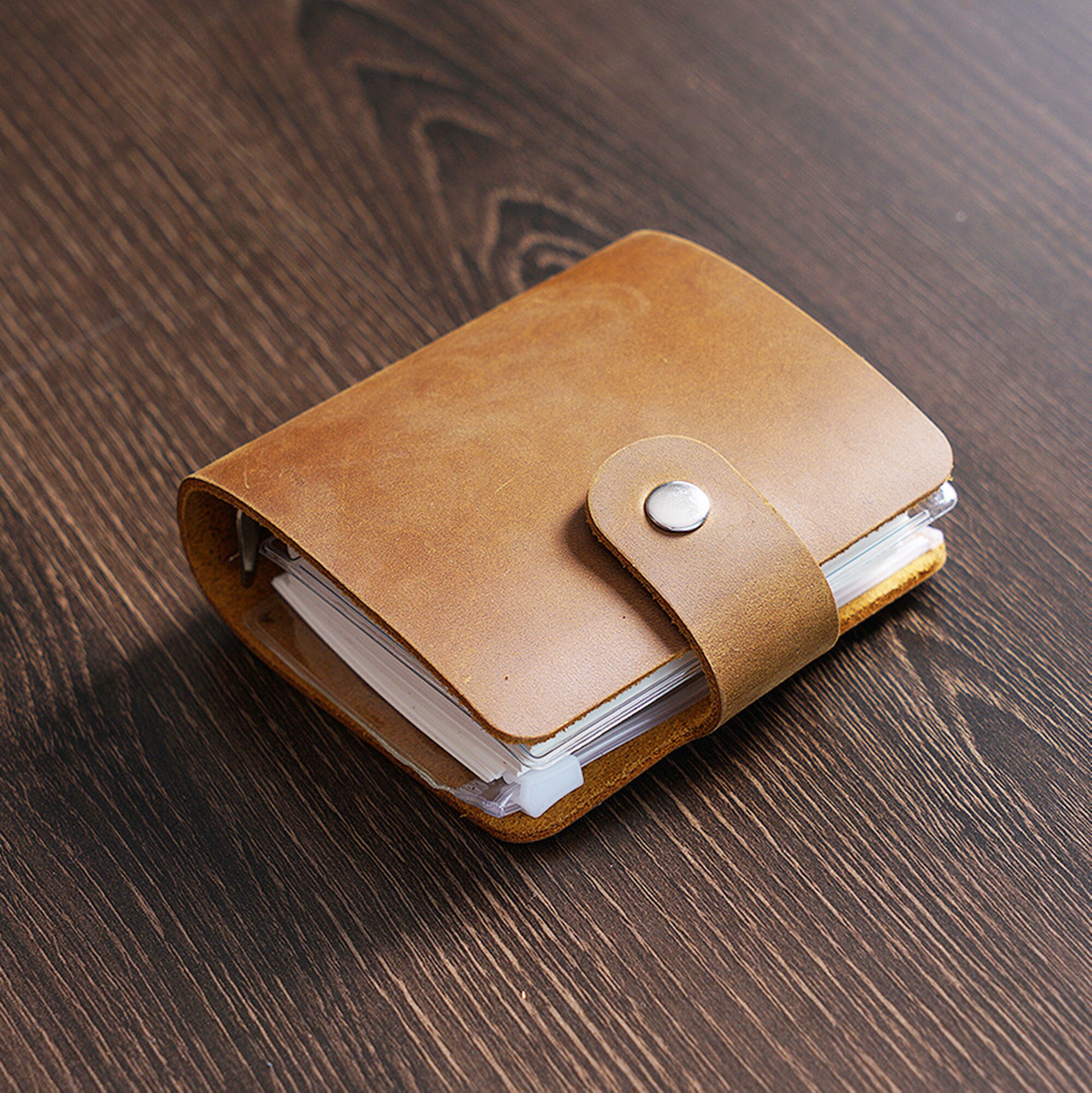 Leather Binder Planner A8 A9 Ring Cute Small Transparent Mini - Etsy