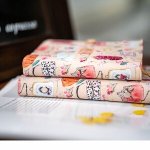 Cute Notebook Original Fabric Journal A5 A6 Handmade Floral Notebook ...