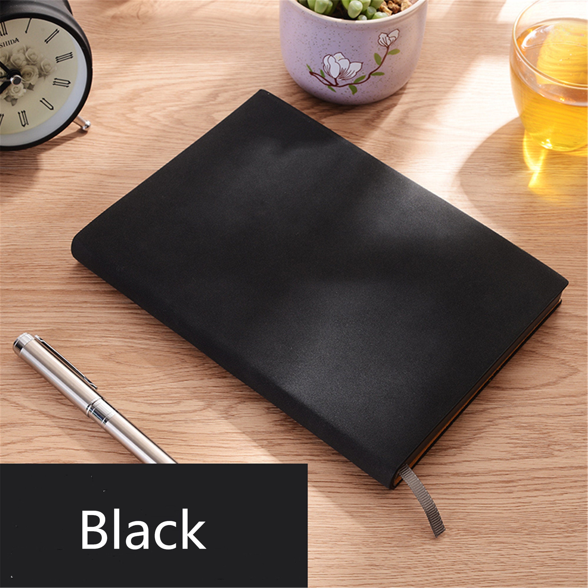 Vintage Vegan Leather Journal A6 A5 B5 B4 notebook | Etsy