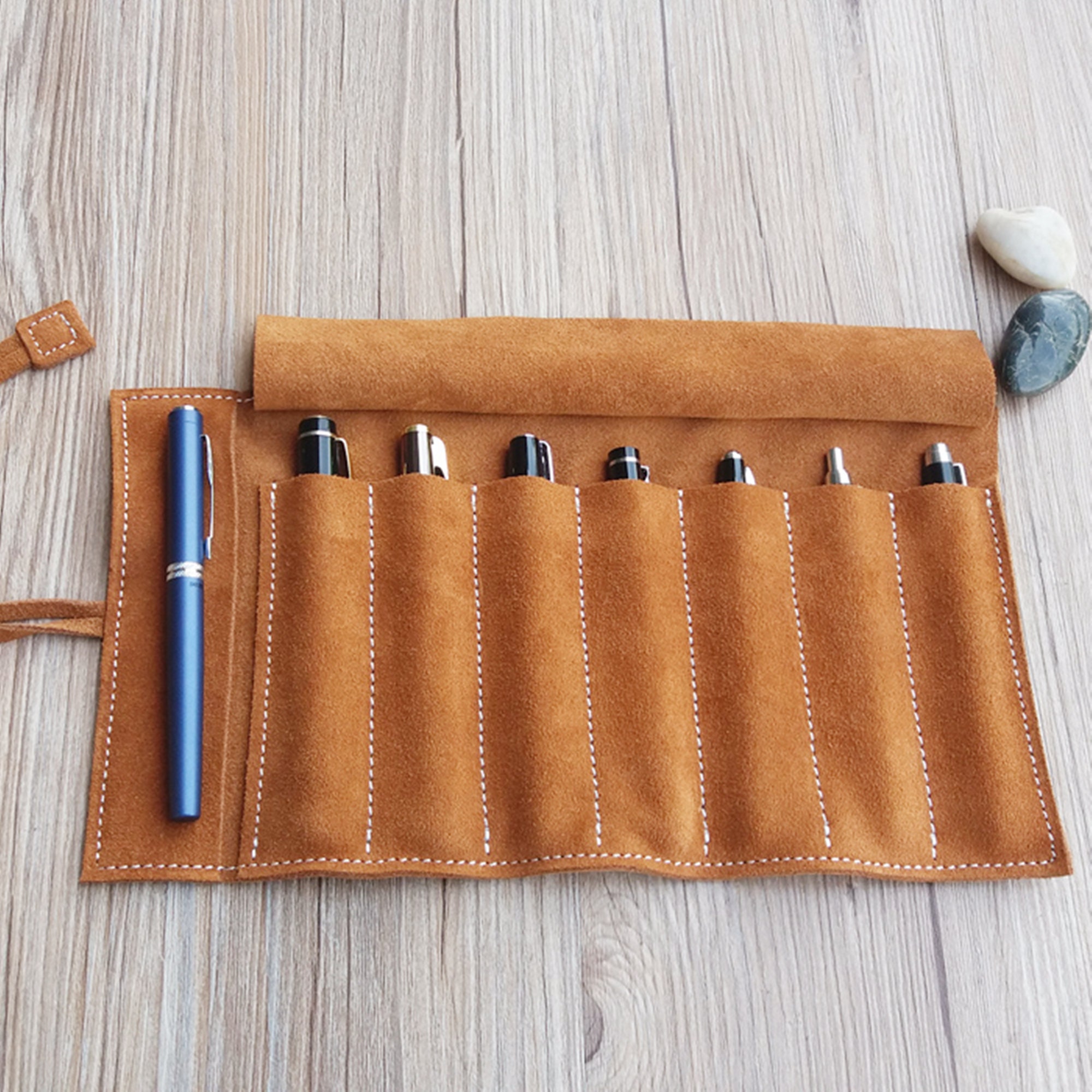 Leather Roll Artist Roll Leather Pencil Roll Leather Pencil - Etsy
