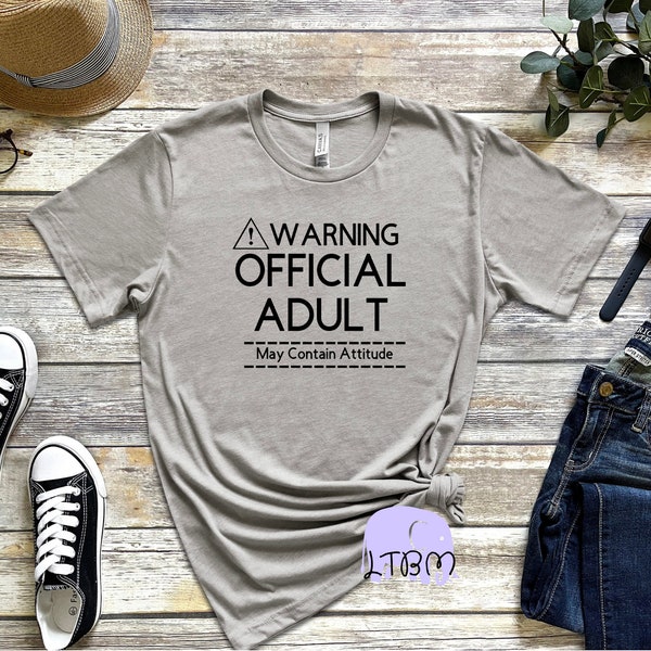 Warning Official Adult Shirt - Etsy