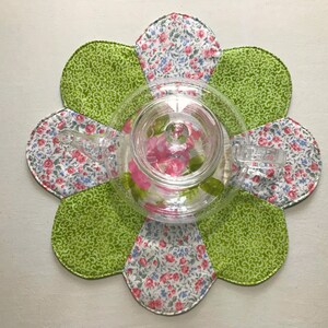 Reversible Handmade Cotton Flower Shaped Mat/placemat/kitchen Decor ...