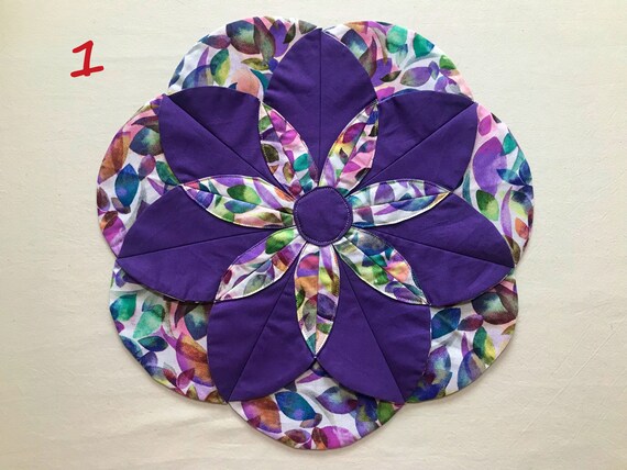 Handmade Cotton Flower Shaped Mat/placemat/kitchen Decor - Etsy