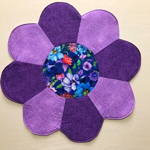 Reversible Handmade Cotton Flower Shaped Mat/placemat/kitchen Decor ...
