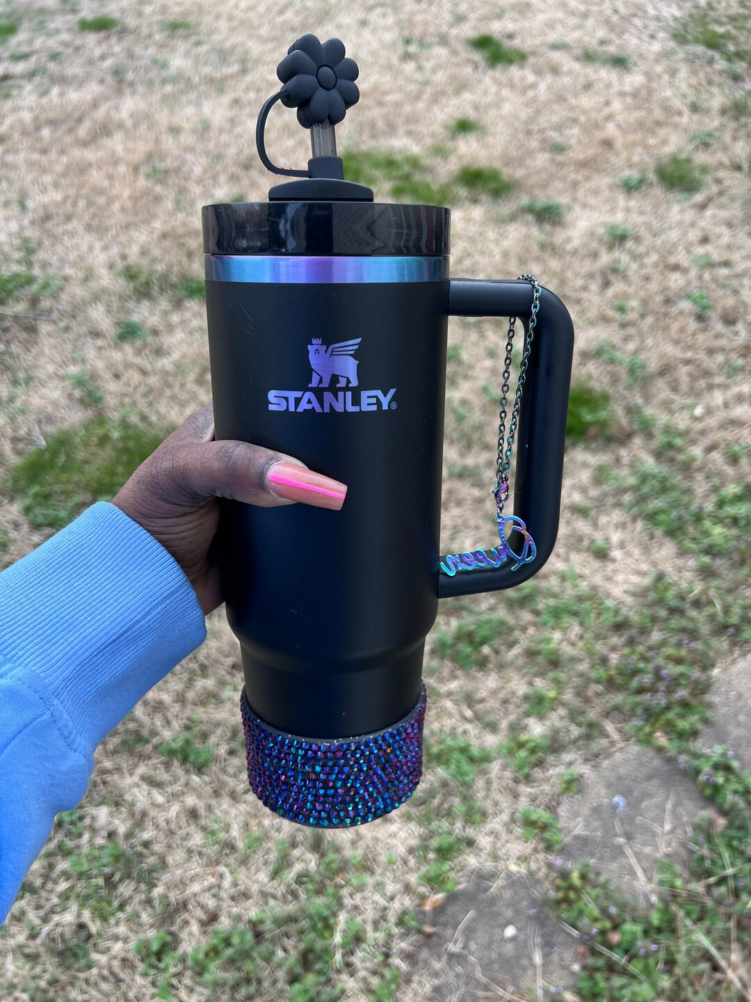 Chroma Stanley Rhinestone Silicone Boot Tumbler - Etsy