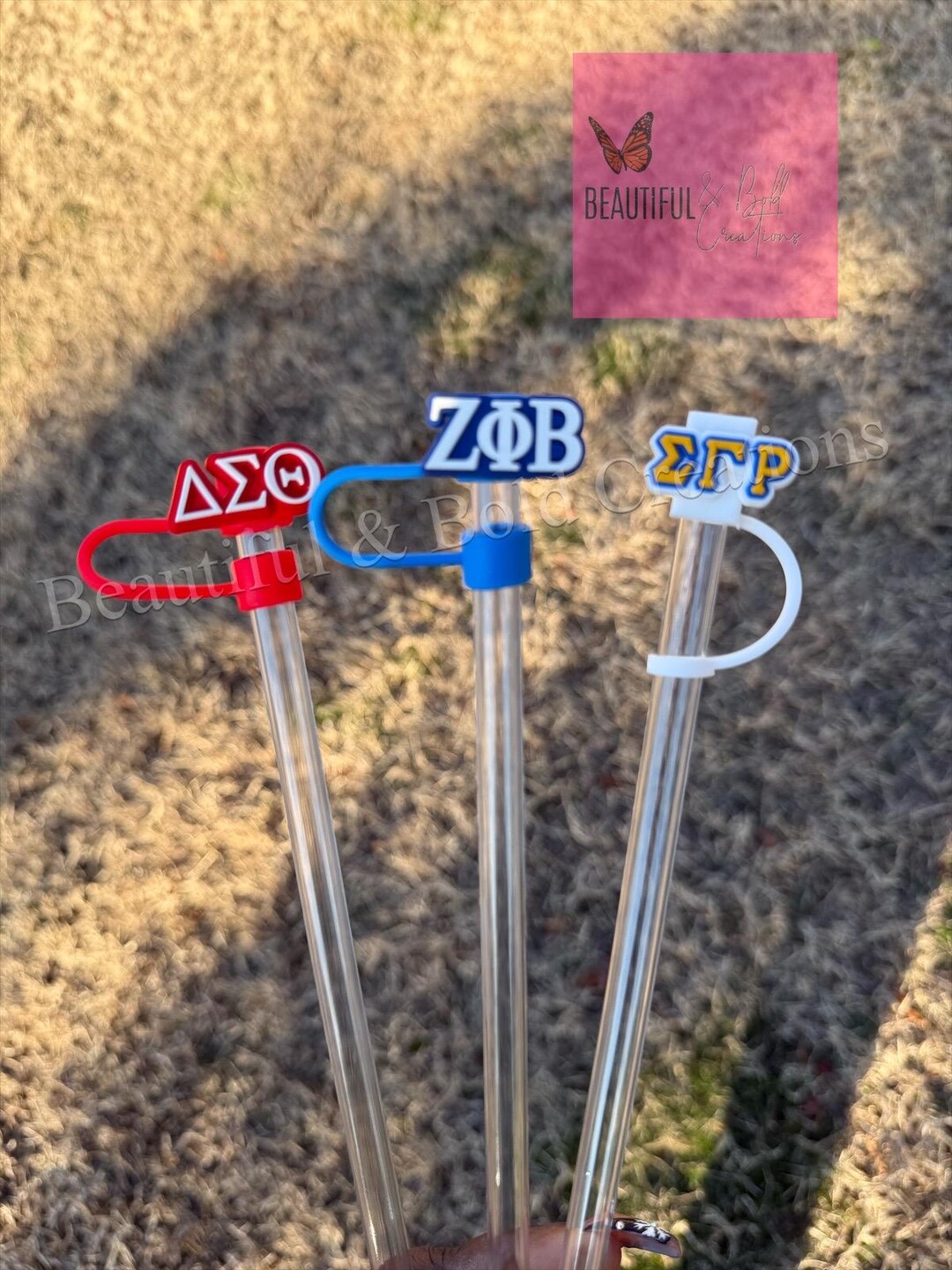 Divine 9 Sorority Delta Zeta Alpha Sigma Straw Stanley Covers 10 Mm - Etsy
