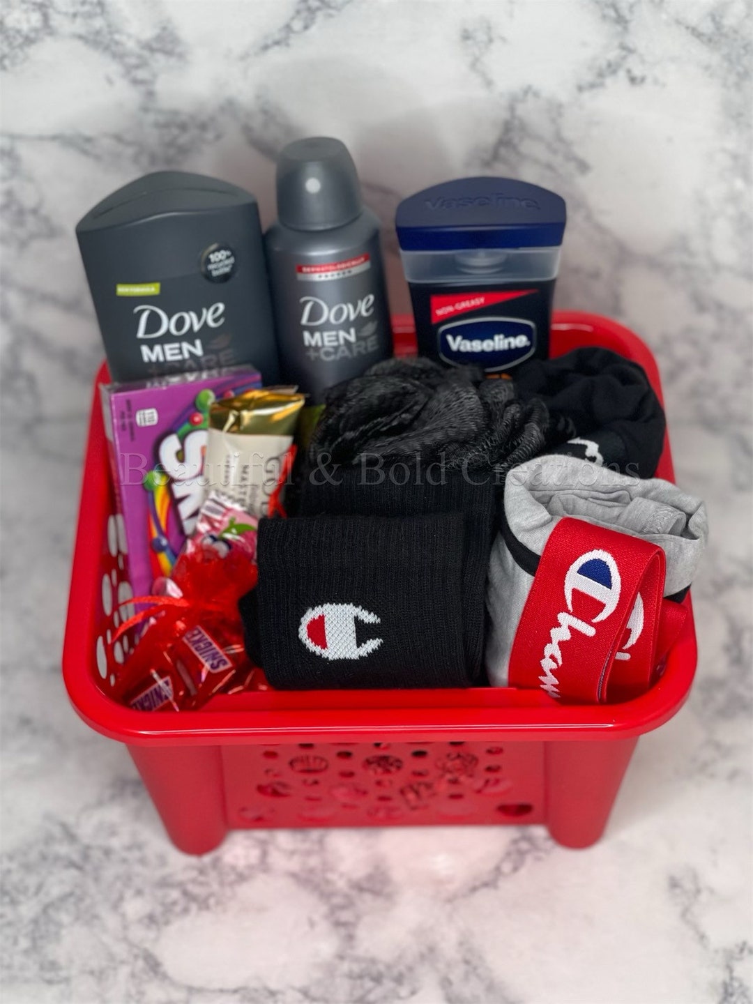 Men’s Champion or GAP Gift Basket Christmas Valentine’s Day Gifts for ...