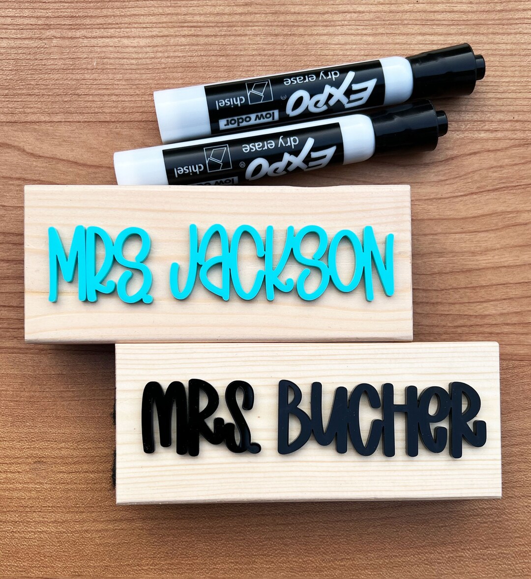 Personalized Whiteboard Eraser With Markers, Back to School Teacher ...