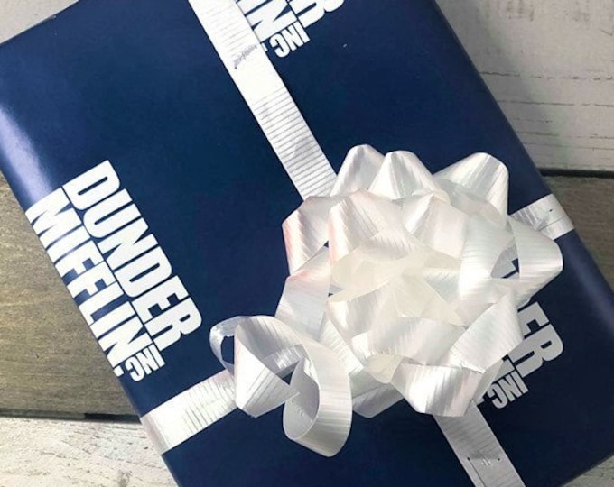 The Office Gift Wrap - Dunder Mifflin Paper - Dunder Mifflin Wrapping ...