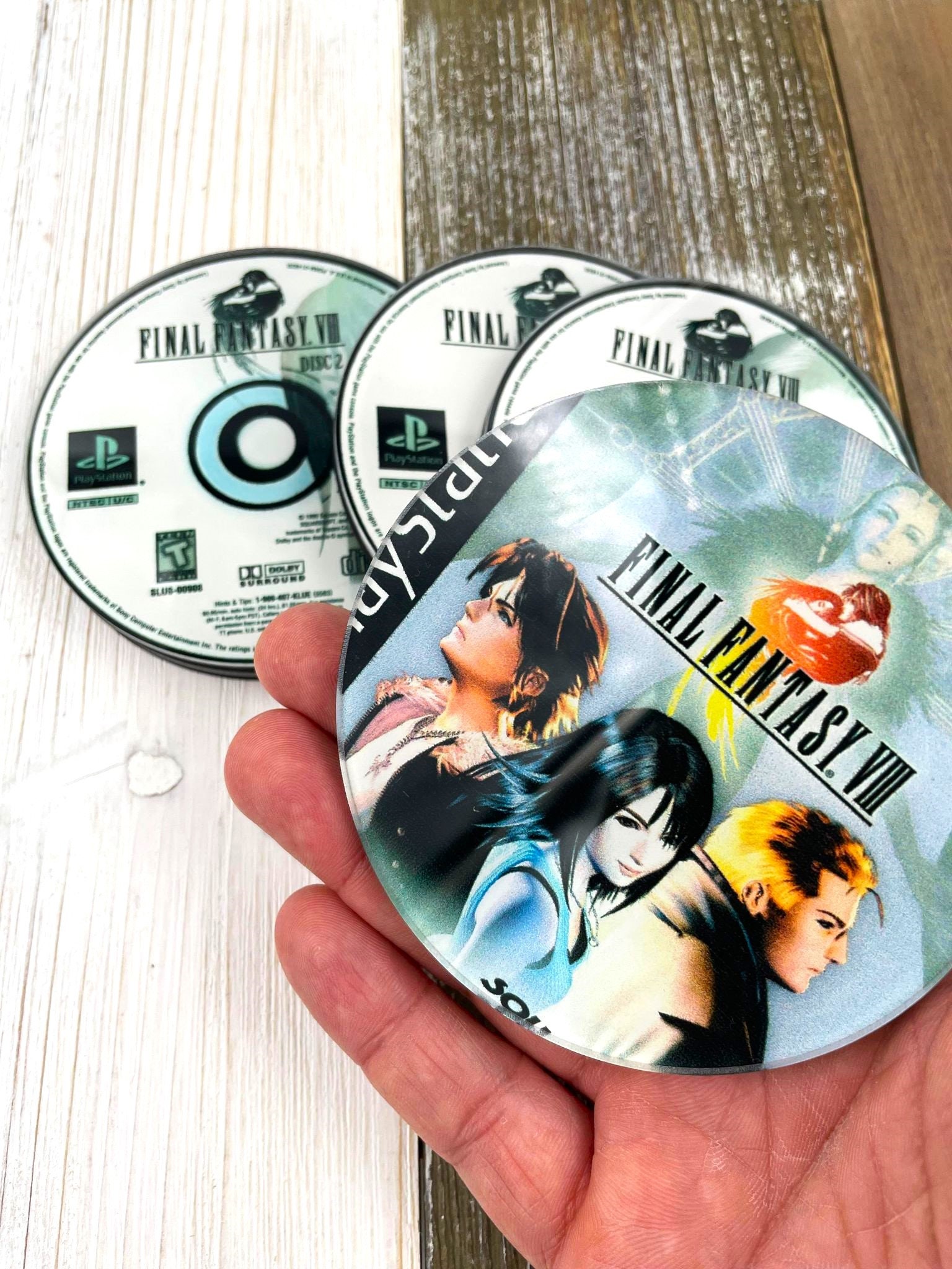 Final Fantasy 8 Game Coasters Game Disc Acrylic Coasters - Etsy