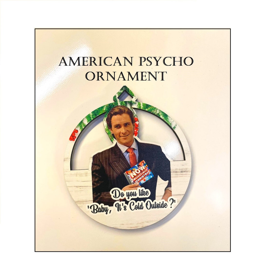 American Psycho Christmas Ornament: Patrick Bateman Holiday Decor - Etsy