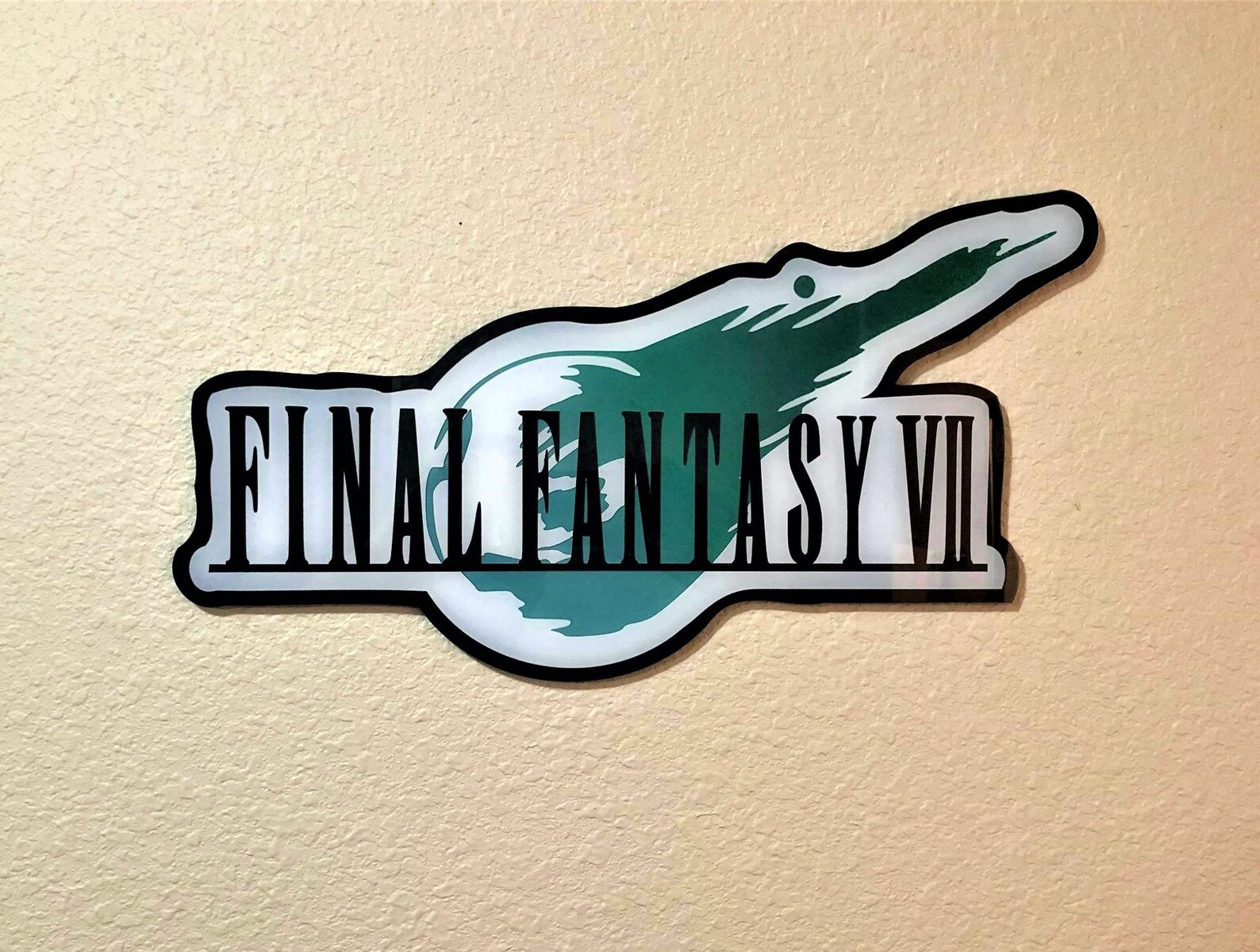 Final Fantasy 7 Logo Wall Decor Cloud Strife Sephiroth | Etsy