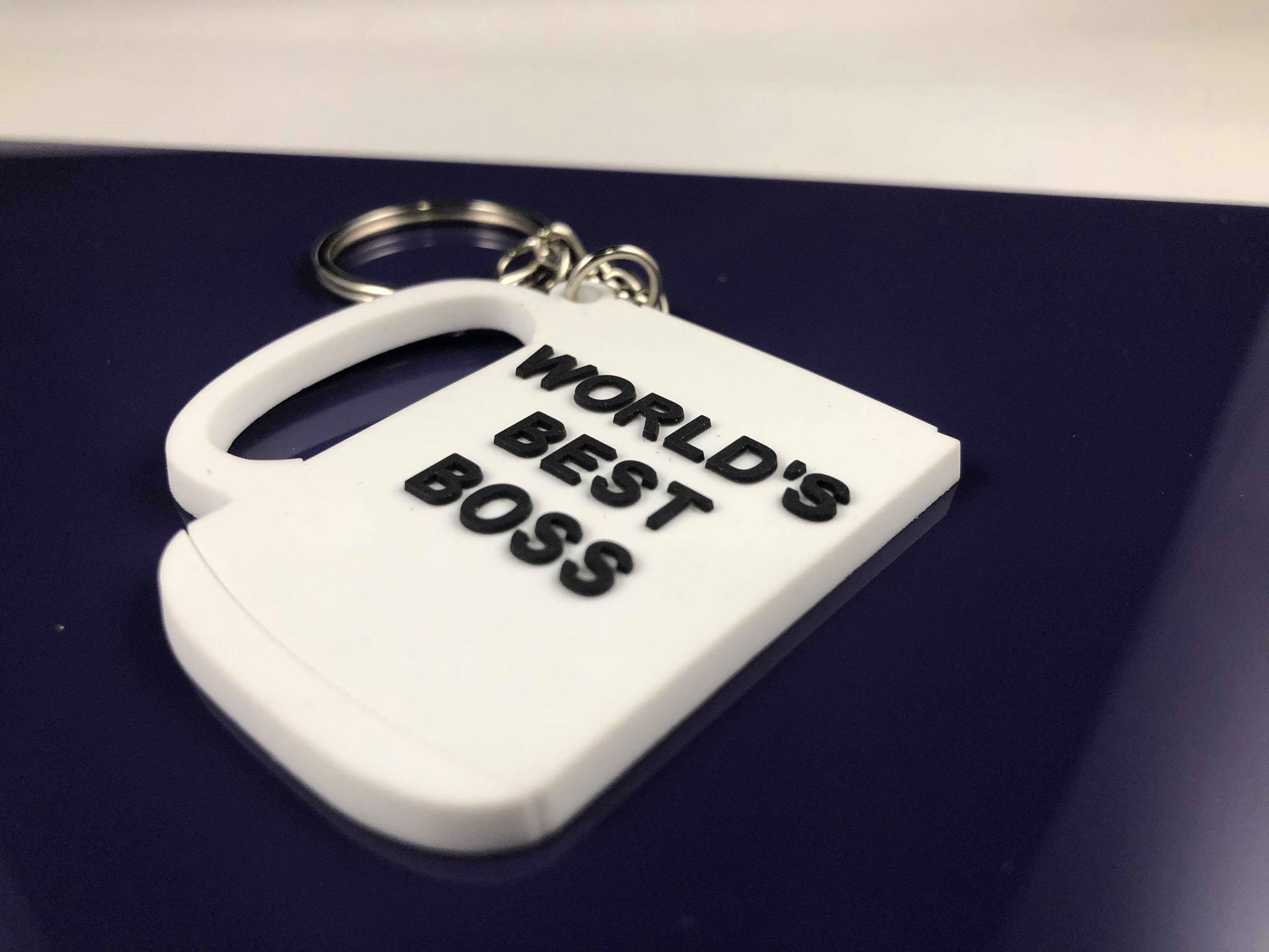 The Office Key Chain World's Best Boss Mug Keychain | Etsy