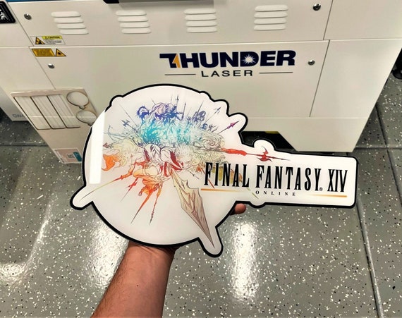 Final Fantasy 14 Logo Wall Decor Final Fantasy Online FFXIV - Etsy