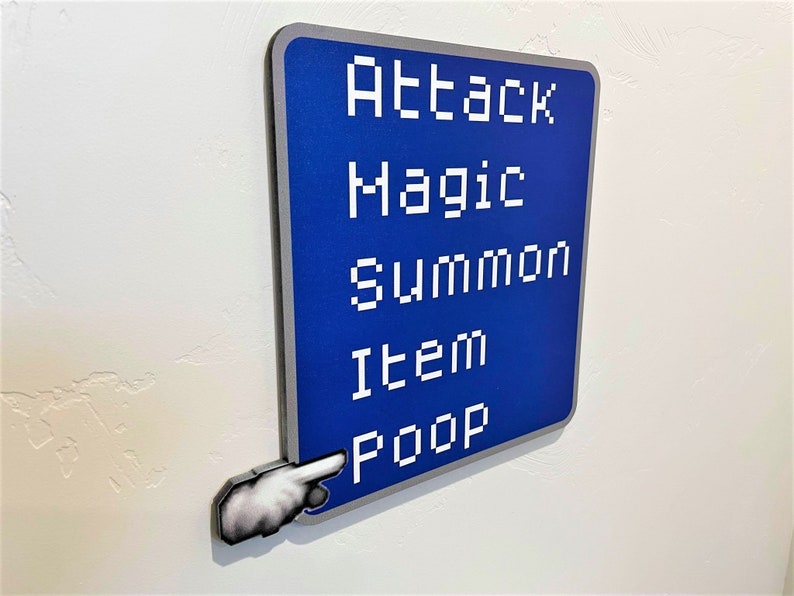 Final Fantasy Menu Wall Decor Final Fantasy Battle Menu - Etsy UK