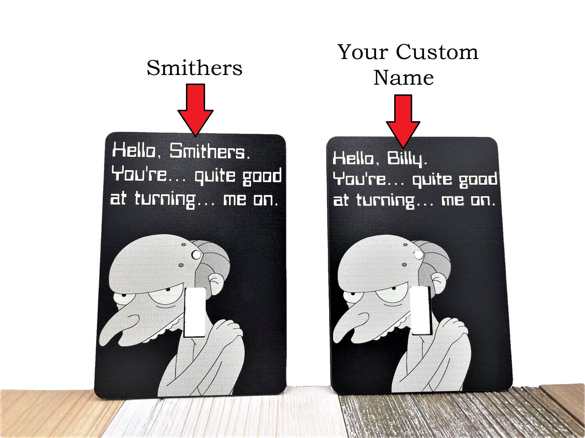 Simpsons Smithers Light Switch Cover - Funny Gag Gift - Etsy