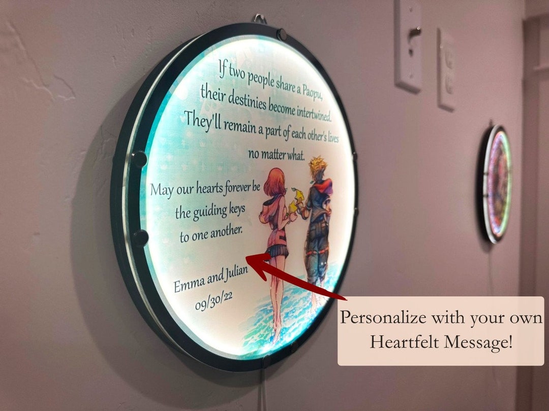 Kingdom Hearts LED Art: Sora Station of Awakening Gamer Gift - Etsy