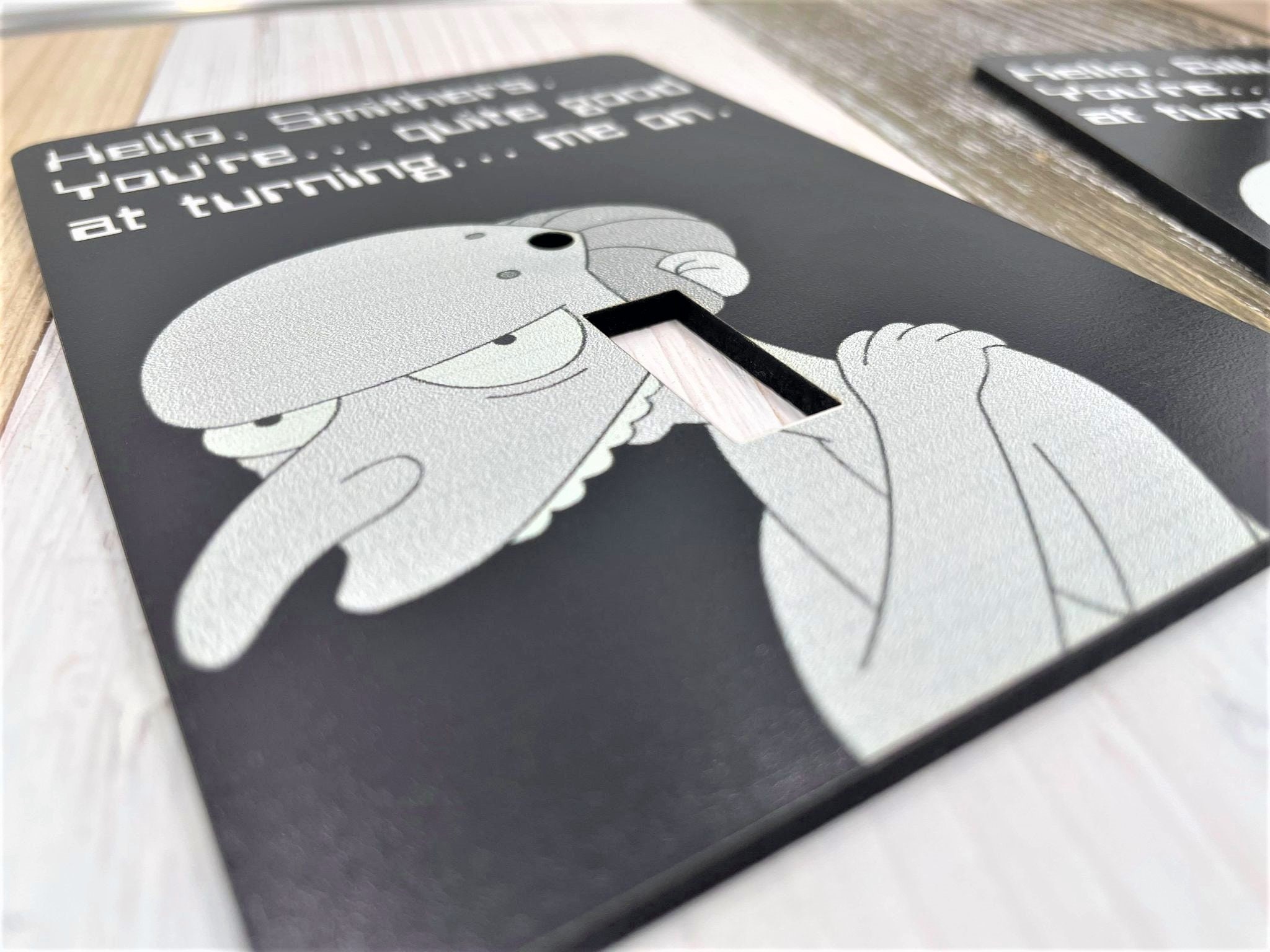 The Simpsons Light Switch Cover Quite Good at Turning Me on - Etsy