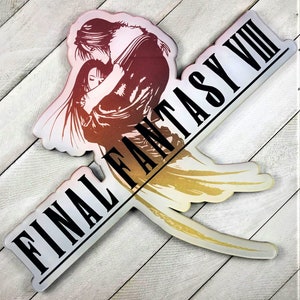 Final Fantasy 8 Logo Wall Decor - Squall Leonhart - Gunblade - FF8 Logo ...