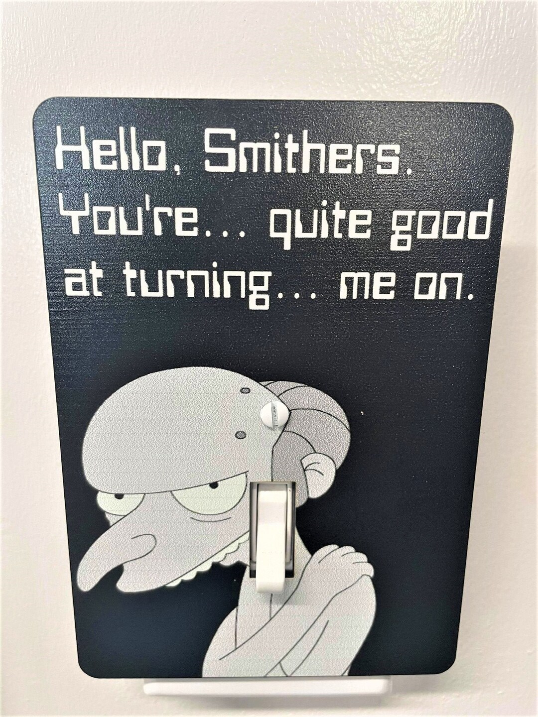 The Simpsons Light Switch Cover - Quite Good at Turning Me on - Gag ...