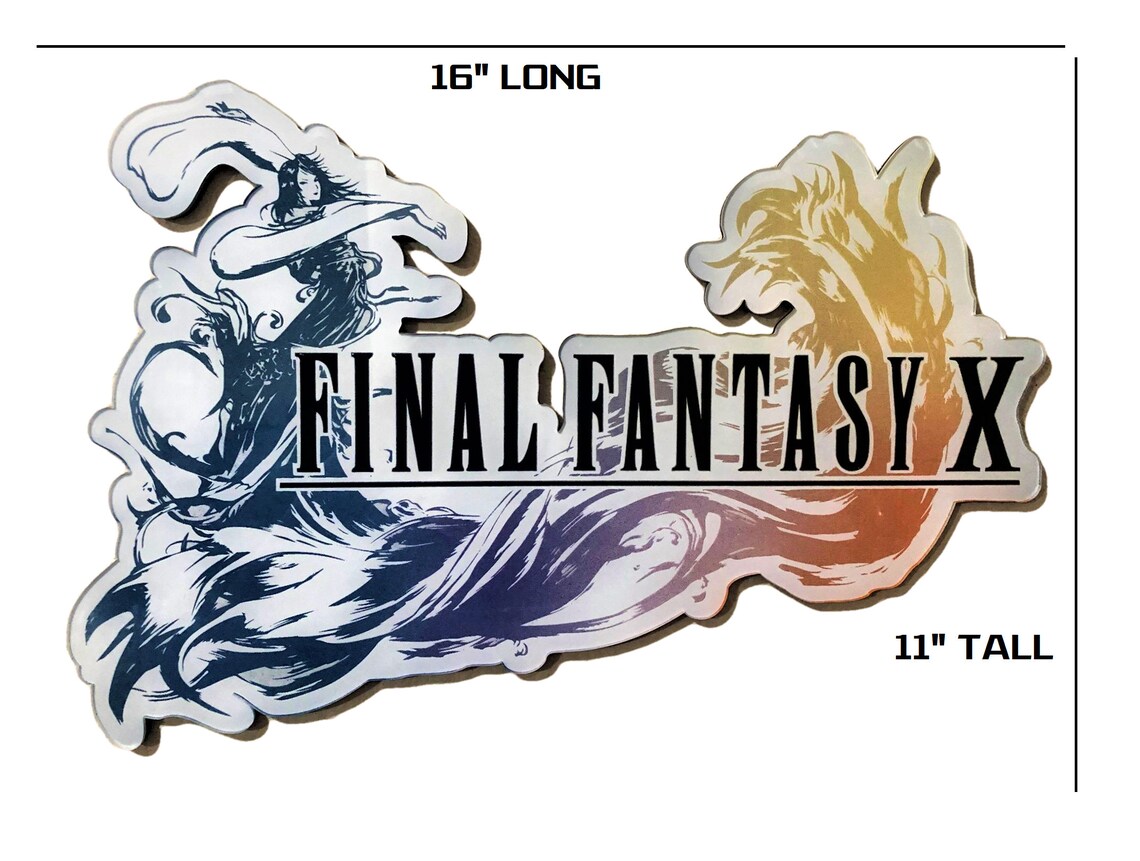 Final Fantasy X logo Wall Decor Tidus Yuna FFX Logo | Etsy